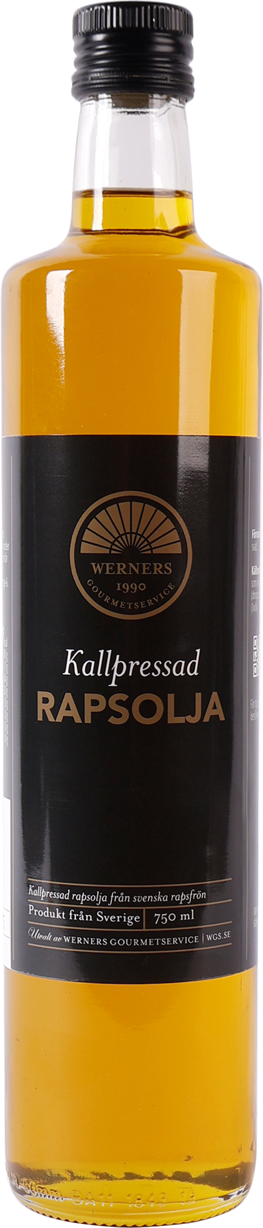 Rapsolja kallpressad 750 ml | Werners Gourmetservice