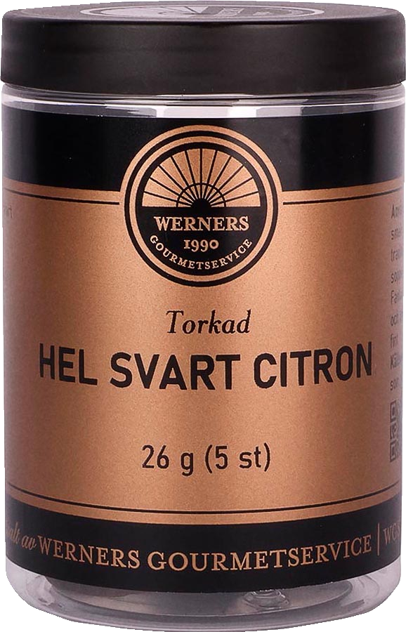 Citron svart torkad hel 5st | Werners Gourmetservice