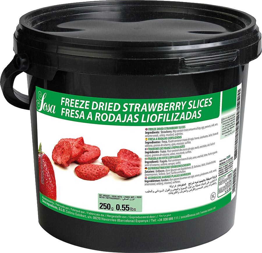 Frystorkade skivade jordgubbar 250 g | Werners Gourmetservice